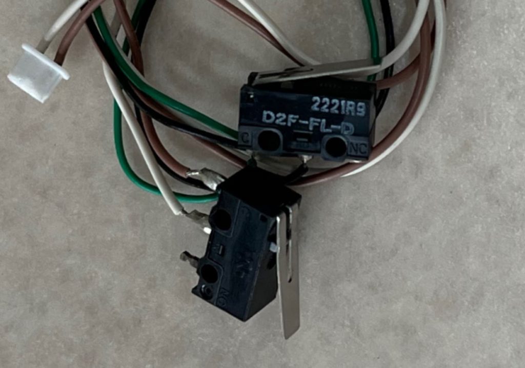 極超小形基本スイッチ(ヒンジ・レバー形)2個Set - ミニショップジャパン 規格：D2F-FL-D, メーカー：オムロン(omron)